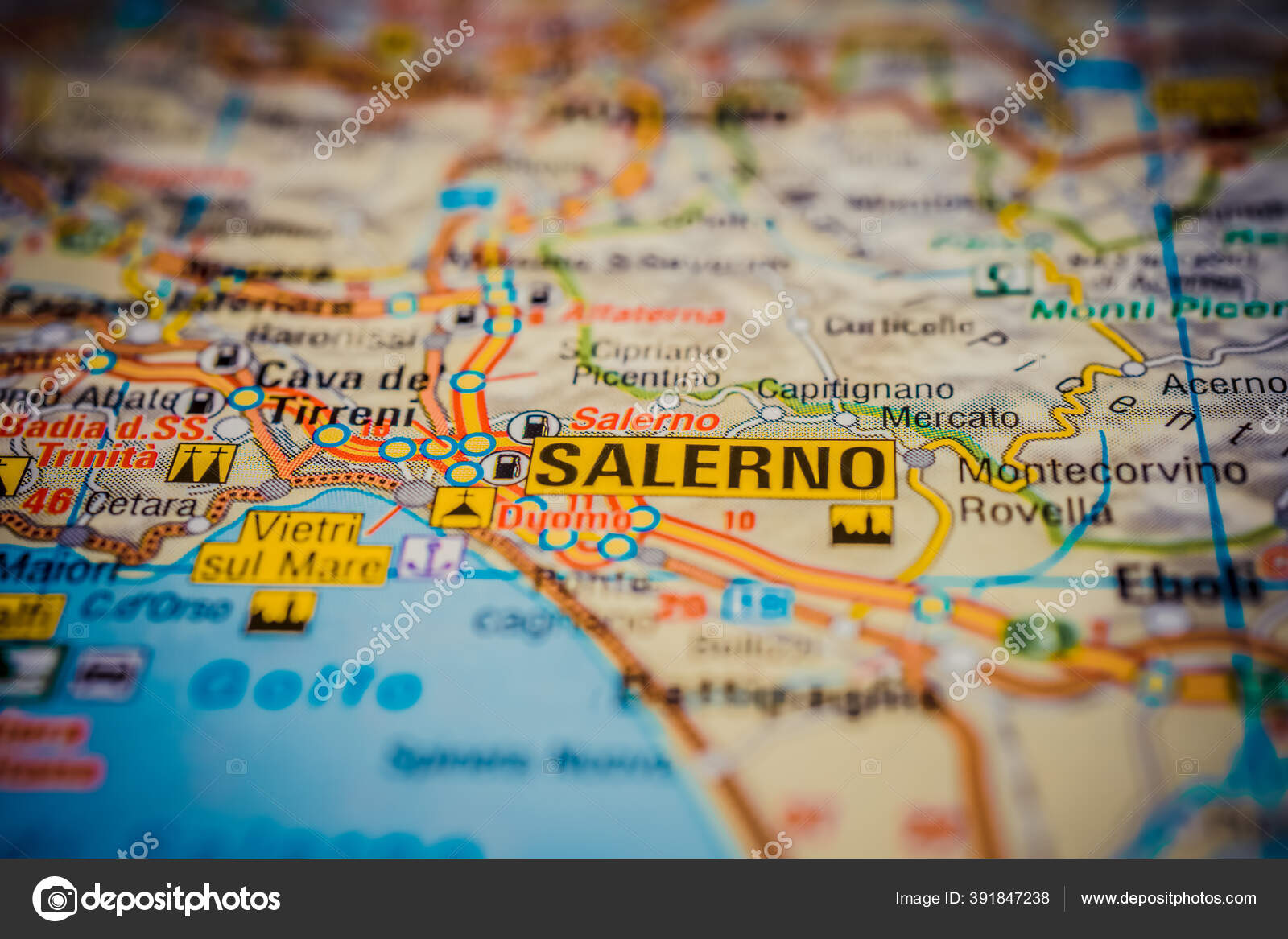 Gecart Salerno Italy Map