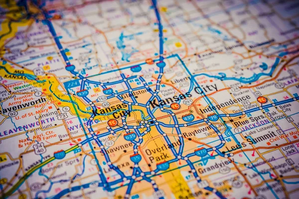 Kansas city map Stock Photos, Royalty Free Kansas city map Images ...