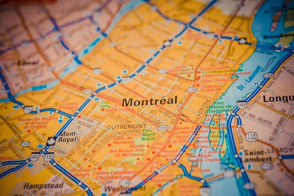 Montreal Canadá Mapa: fotografía de stock © aallm #200029756 ...