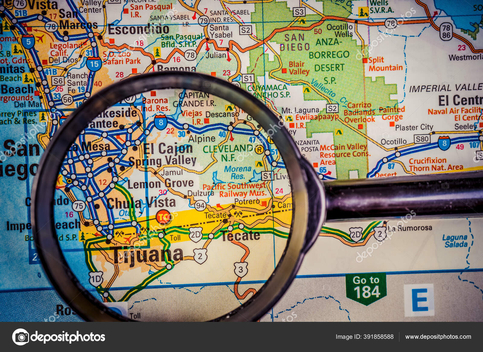 Tijuana Usa Map Travel Background Stock Photo by ©aallm 391858588
