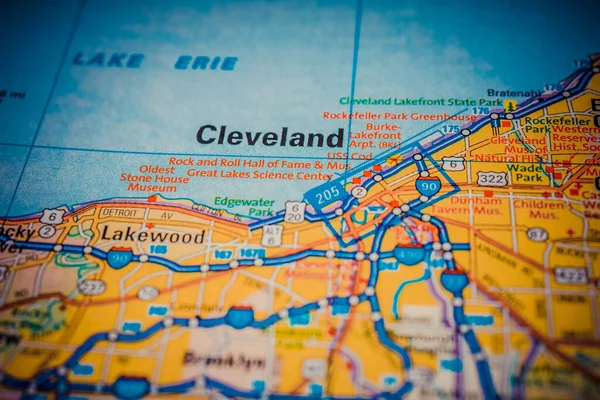 Cleveland map Stock Photos, Royalty Free Cleveland map Images ...