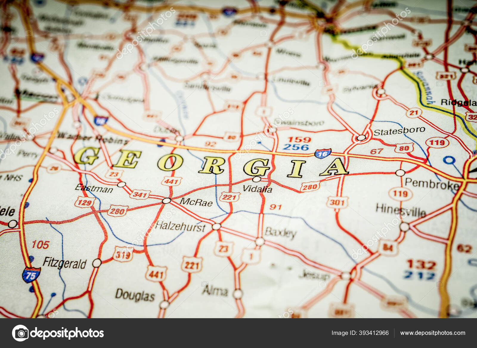 Georgia State Usa Map Background Stock Photo by ©aallm 393412966