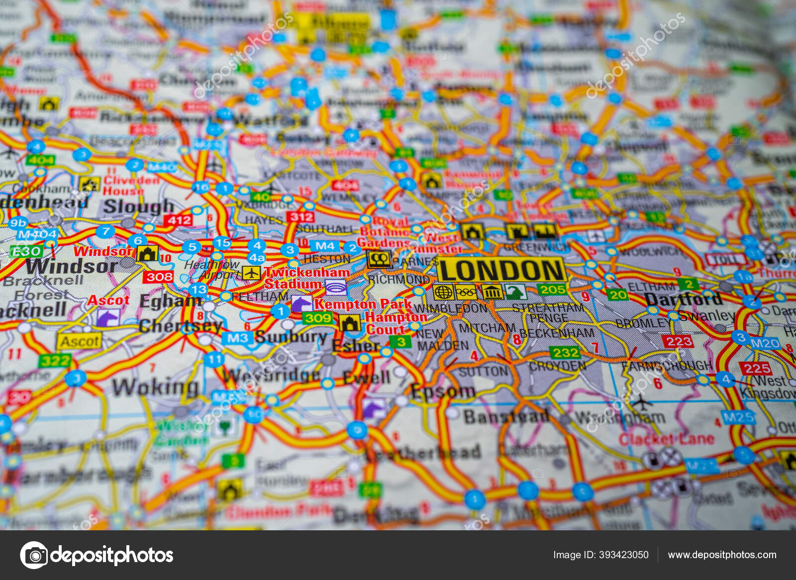 London Map Europe Background — Stock Photo © aallm #393423050