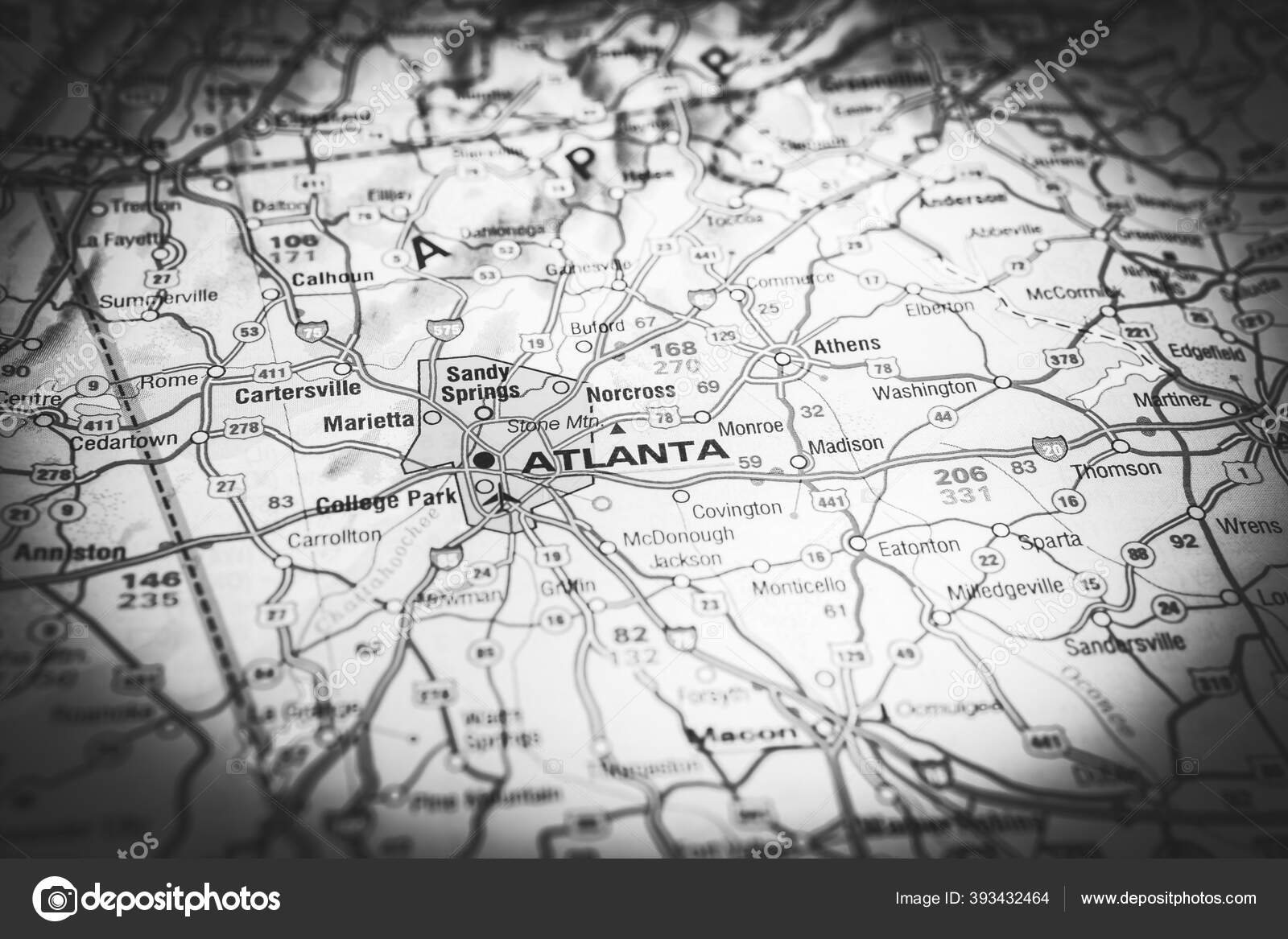 Atlanta Usa Map Background Stock Photo by ©aallm 393432464