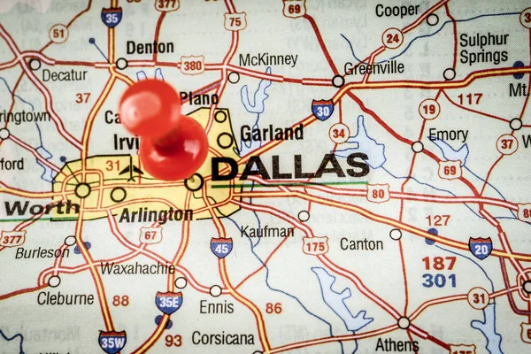 Dallas Usa Map Travel Background Stock Illustration by ©aallm #360784486