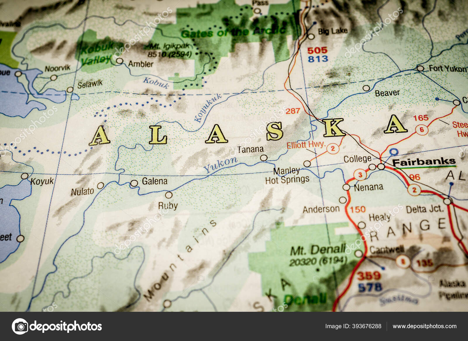 Alaska State Usa Map Background Stock Photo by ©aallm 393676288