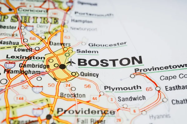 Boston Usa Map Background — Stock Photo © aallm #360783752