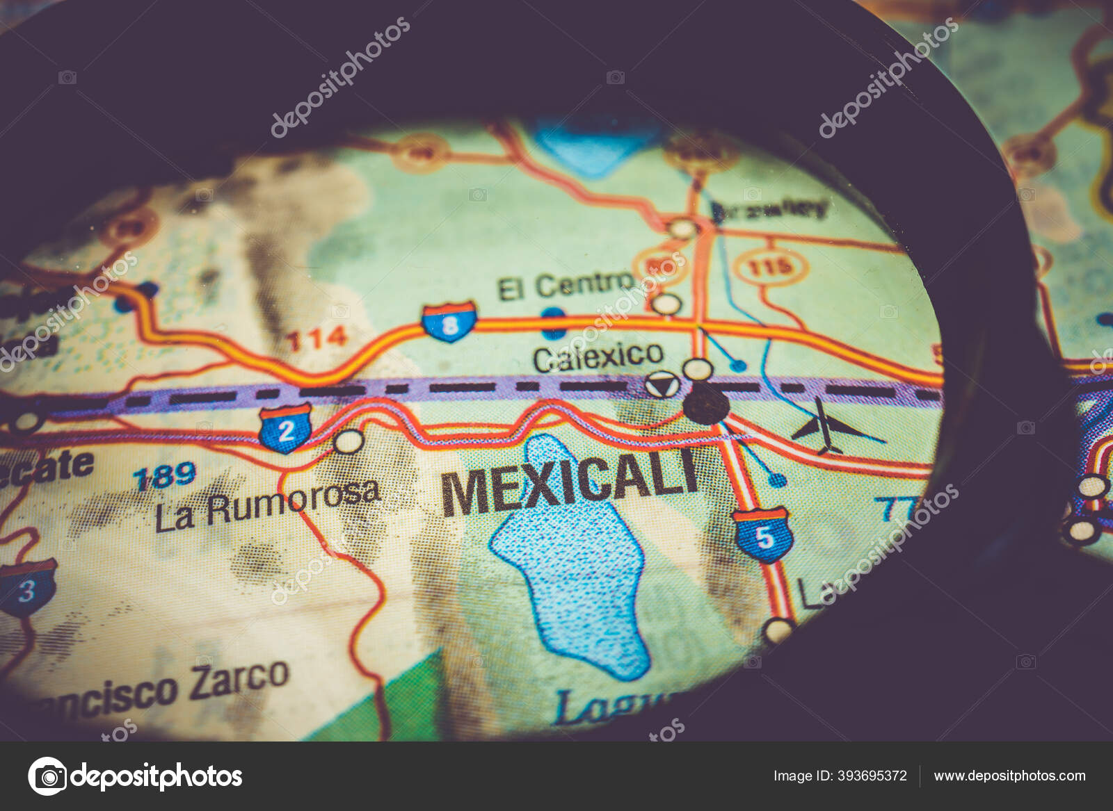 Mexicali Usa Map Background Stock Photo by ©aallm 393695372