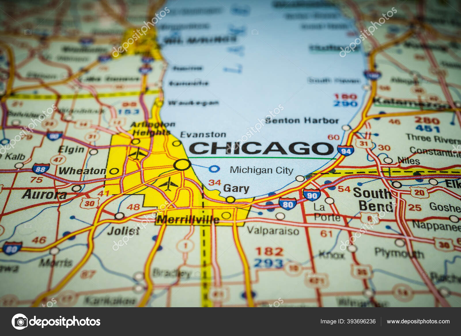 Chicago Map — Stock Photo © aallm #393696236