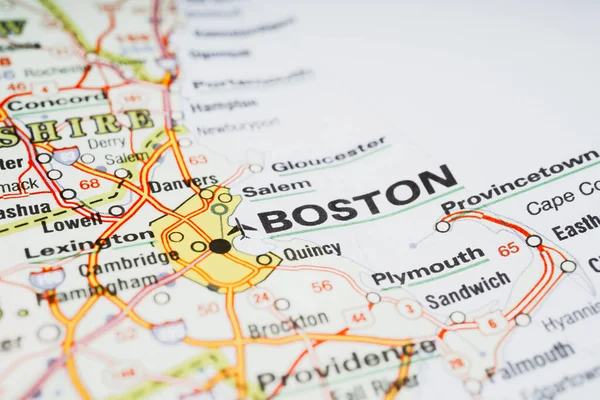 Boston Usa Map Background — Stock Photo © aallm #360783752