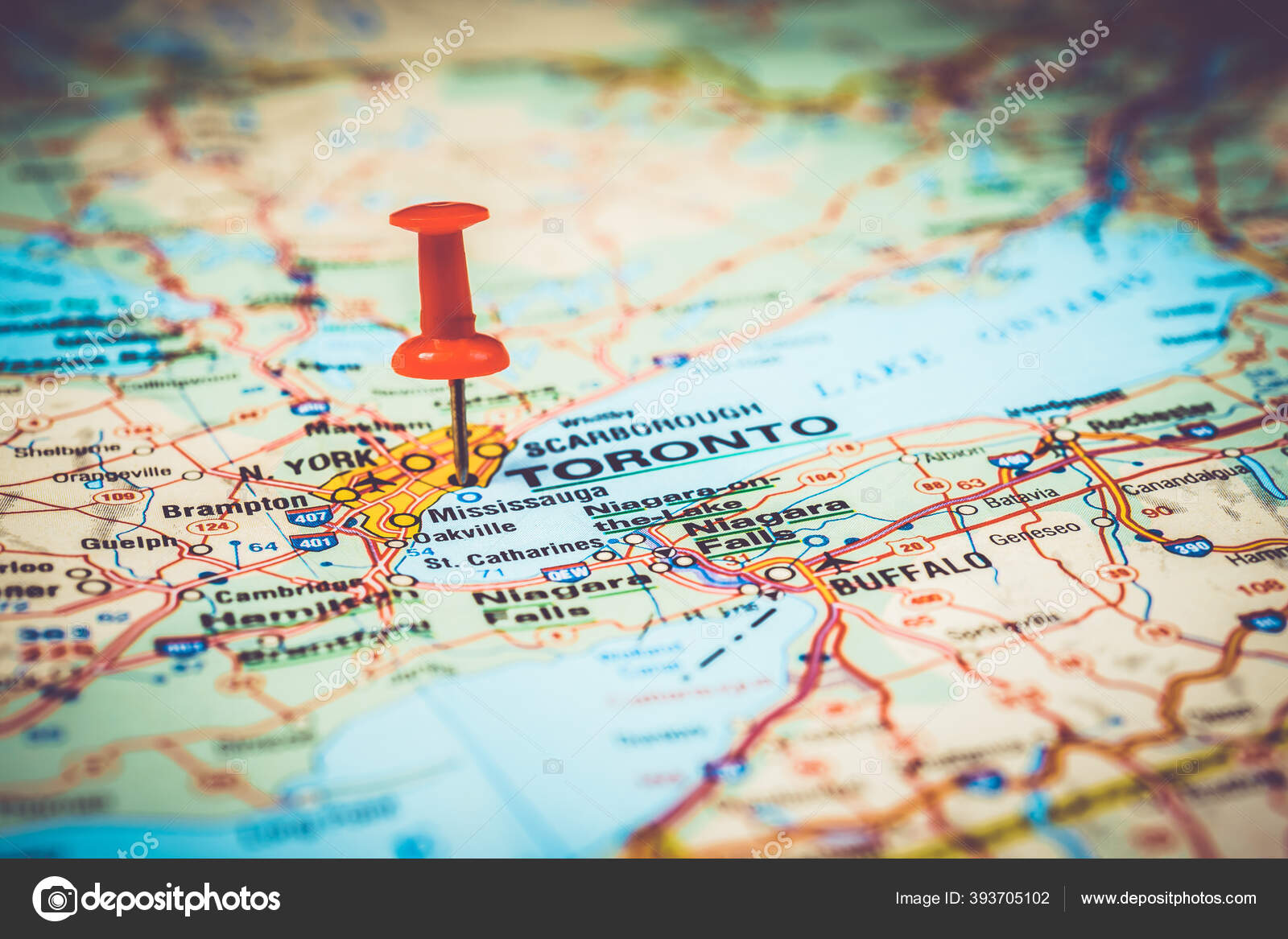 Toronto Canada Map Background Stock Photo by ©aallm 393705102