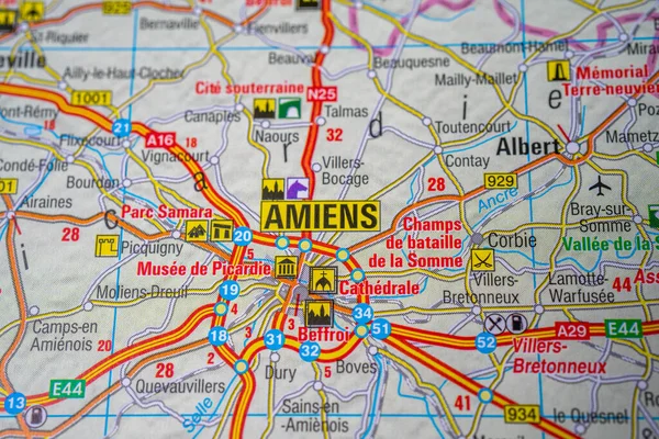 Amiens Map Europe Background Stock Photo by ©aallm 466932746