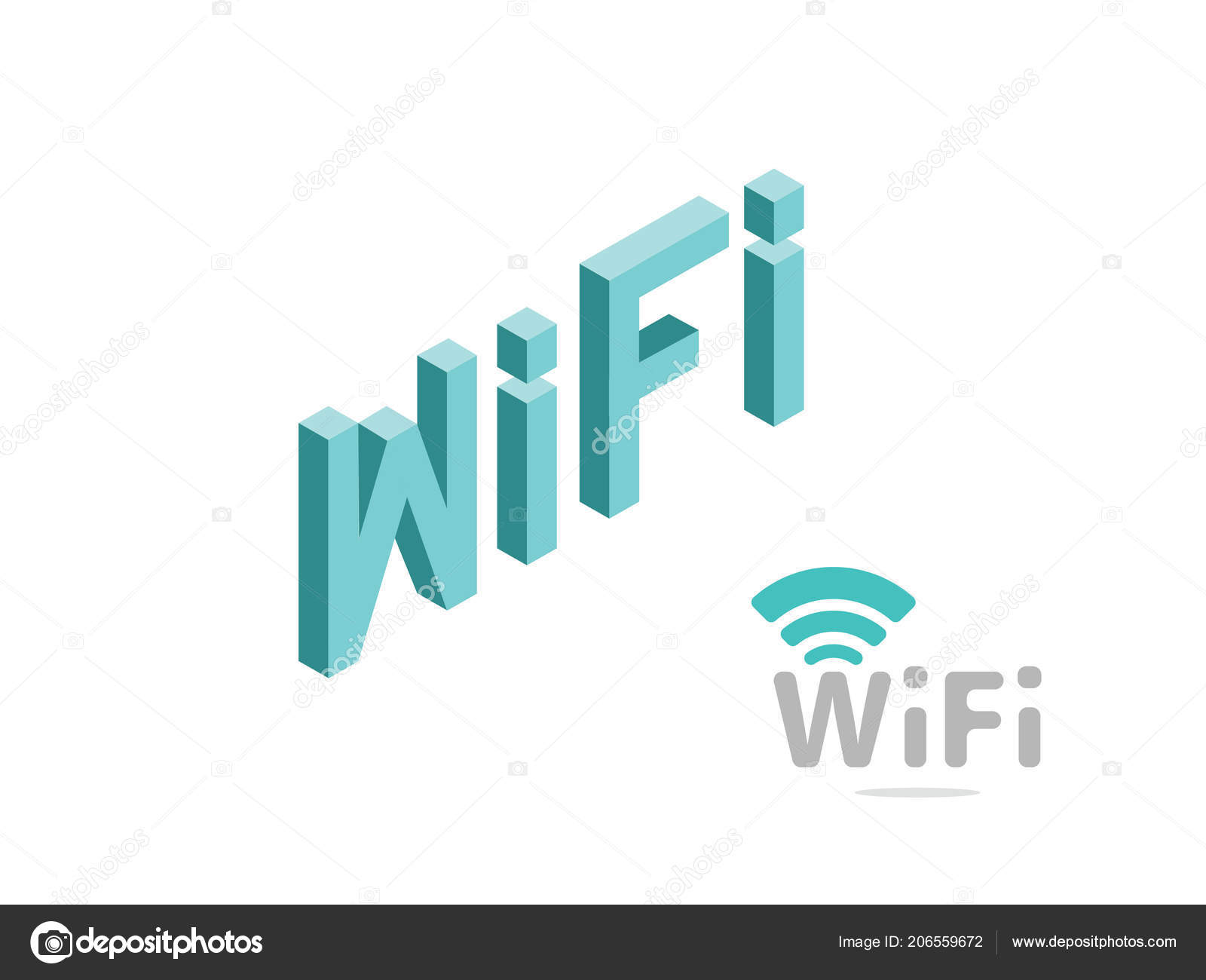 Wireless Logo White Background Vector Illustration Stock Vector Image ...