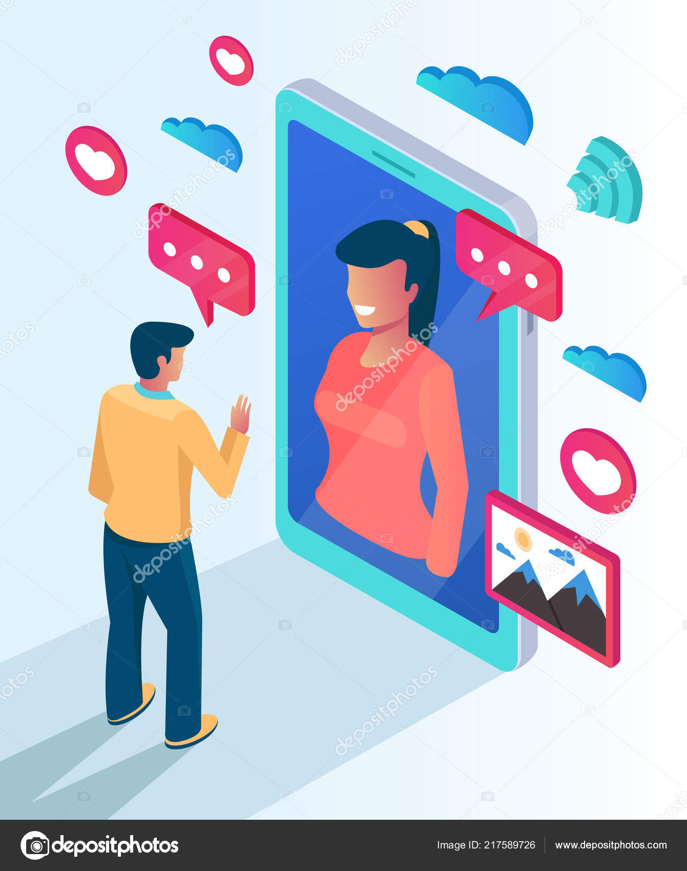 People Communicating Online