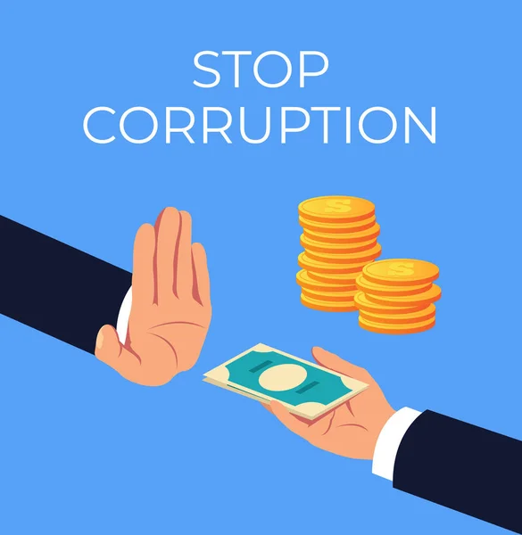 Stop corruption Vector Art Stock Images | Depositphotos