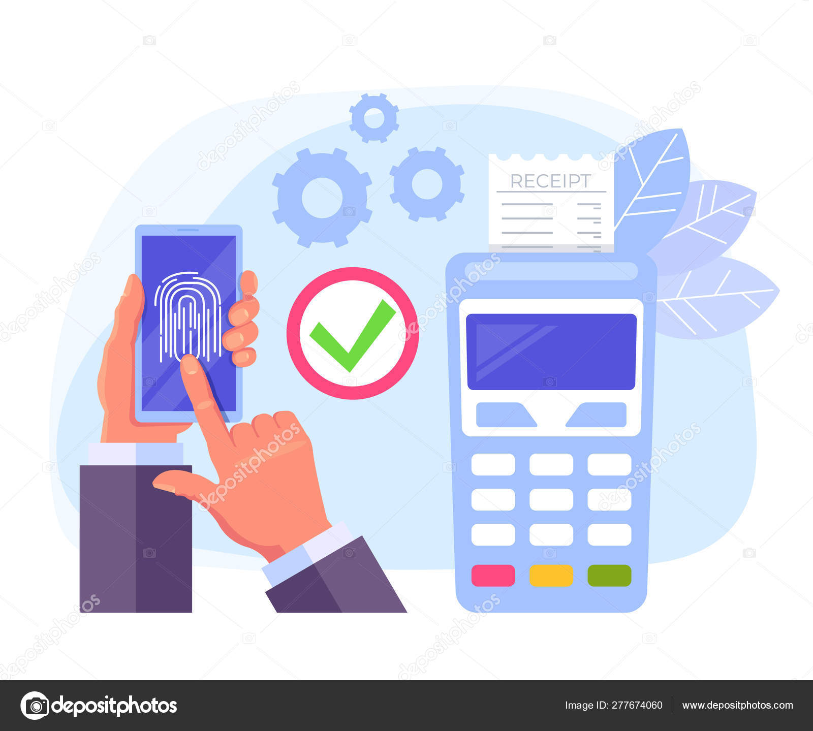 Online Internet Successful Payment Transaction Terminal Concept Vector ...