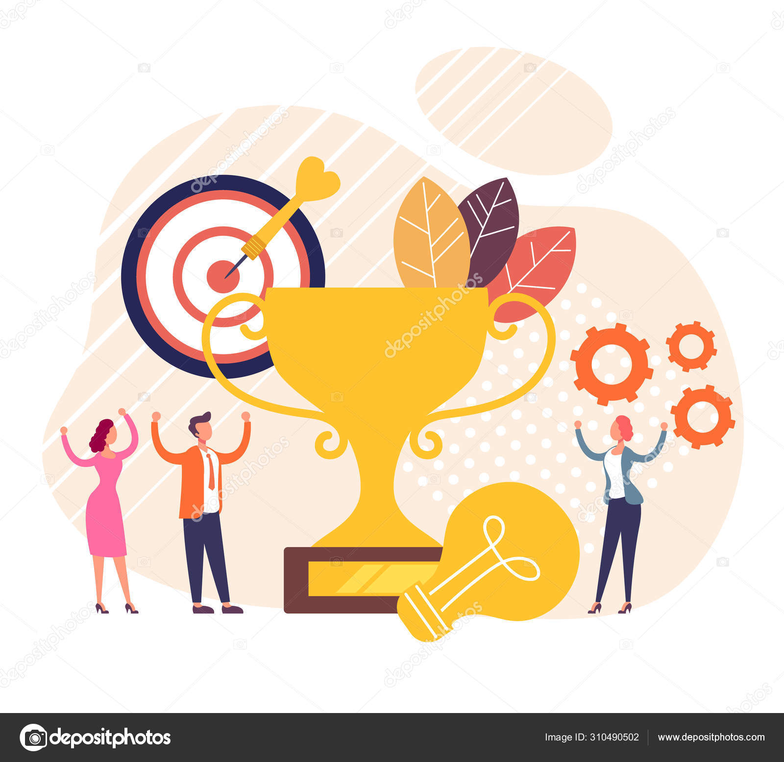 Puesta Marcha Exitosa Del Proyecto Trabajo Final Vector Plano Dibujo ...