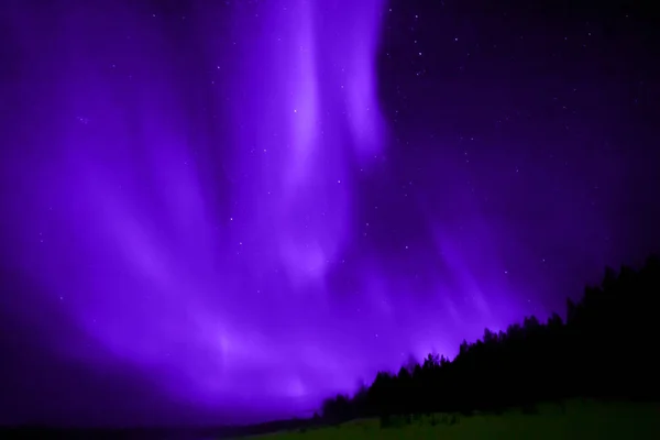Purple Aurora Borealis Wallpaper