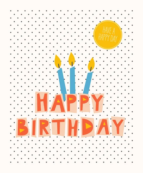 Tarjeta de cumpleaños feliz Vector de stock por ©orangeberry 126588498