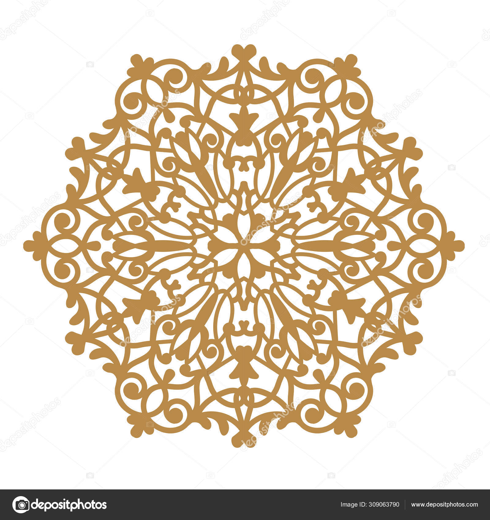 Arabesque Pattern Circular