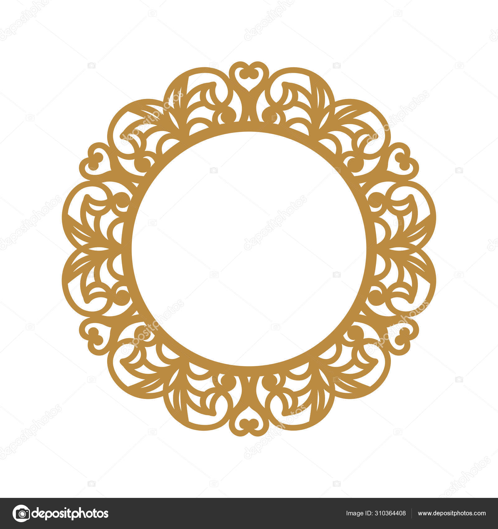 Antique Metal Laser Cut Pattern Laser Cutting Photo Frame. Decorative