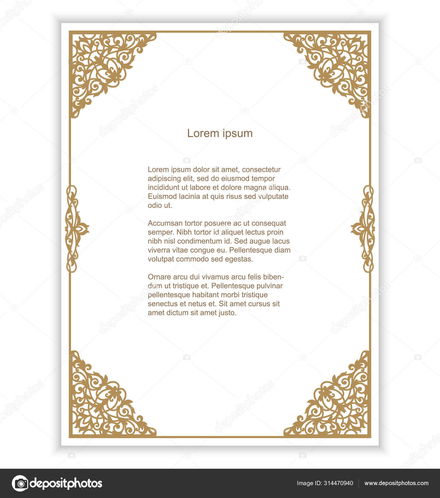 Elegant Gold Border