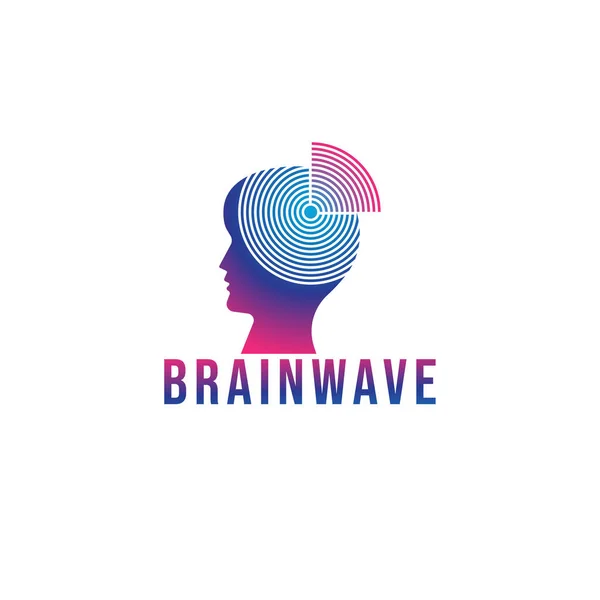 Brainwave Logo Design Template Silhouette People Head Pulse Signal Wave ...