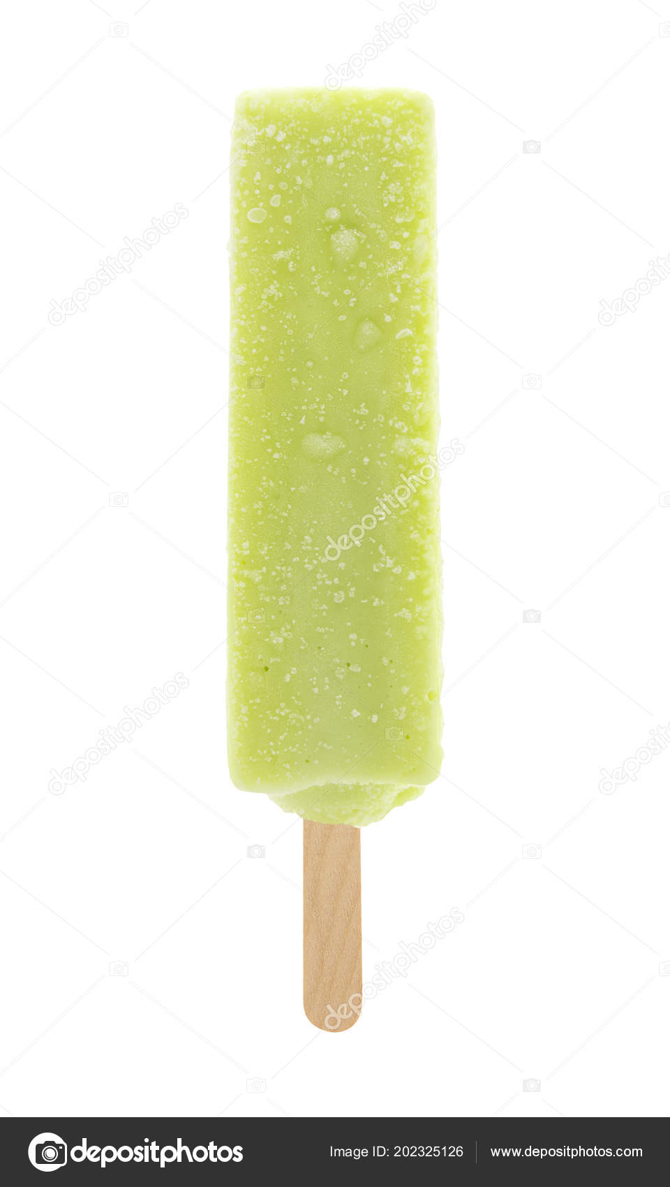 Green Popsicle Isolated White Background Stock Photo by ©amstockphoto ...