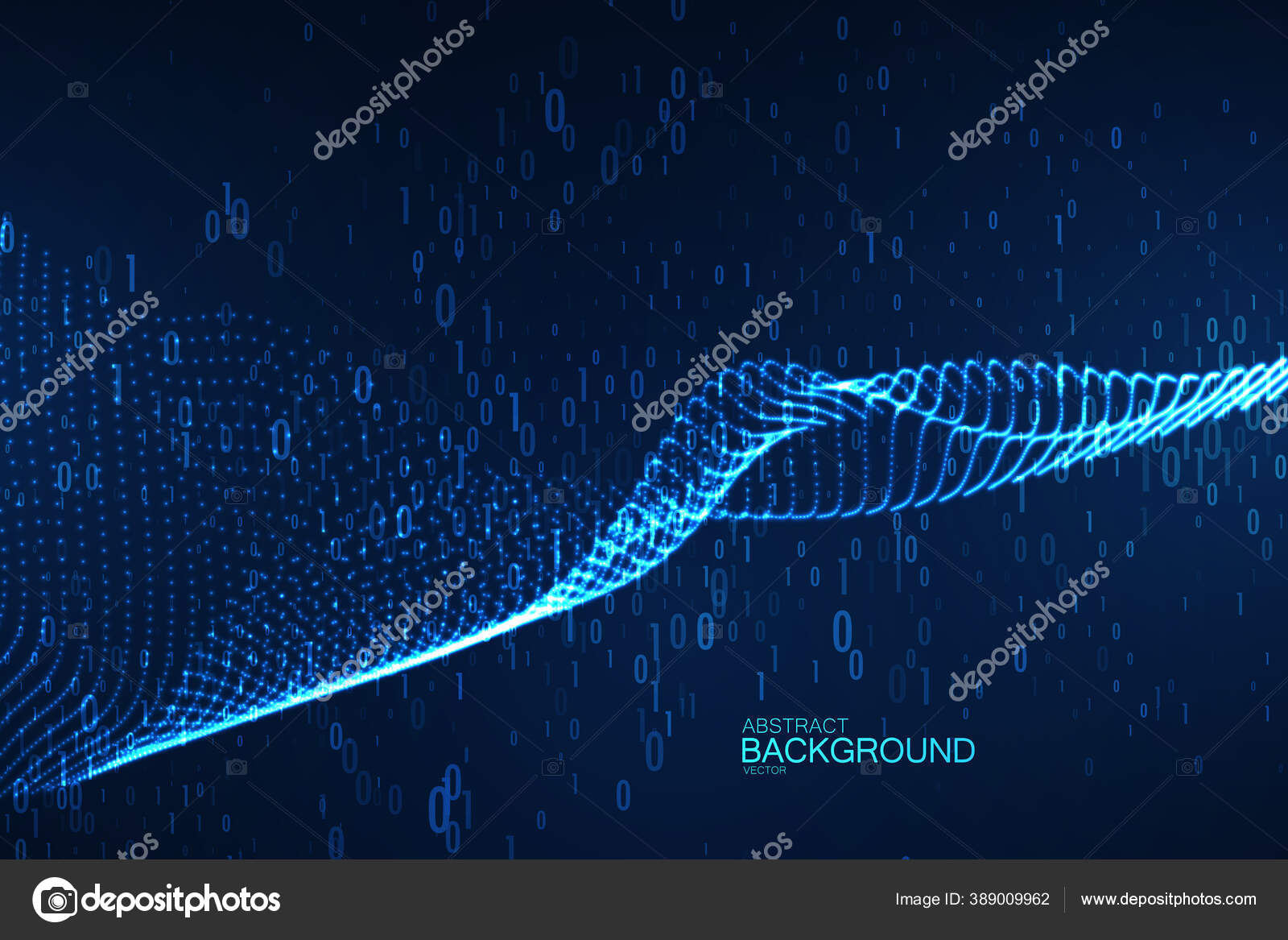 Onde Numérique Virtuelle Abstraite Illustration Vectorielle Futuriste ... Onde Numérique Virtuelle Abstraite Illustration Vectorielle Futuriste ...