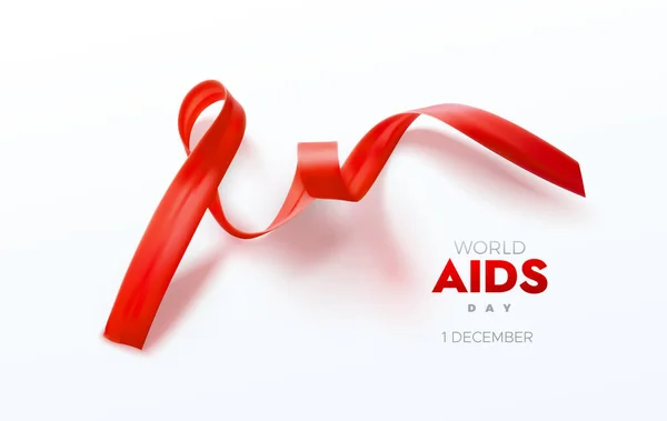 Aids Awareness Red Ribbon. Stock Vector by ©maximmmmum 91070436
