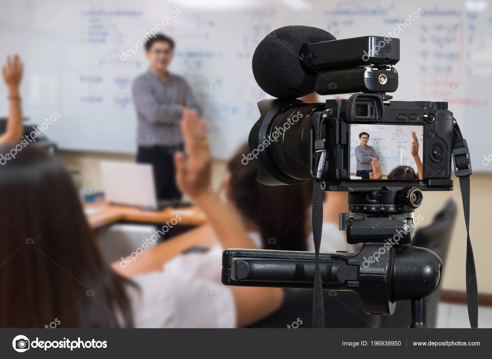 Professional Digital Mirrorless Camera Microphone Tripod Recording ...