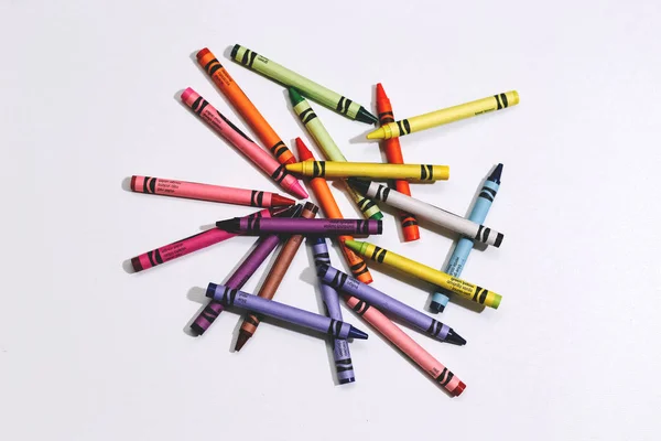 Mixed Crayons on White – Stock Editorial Photo © dbvirago #259264528
