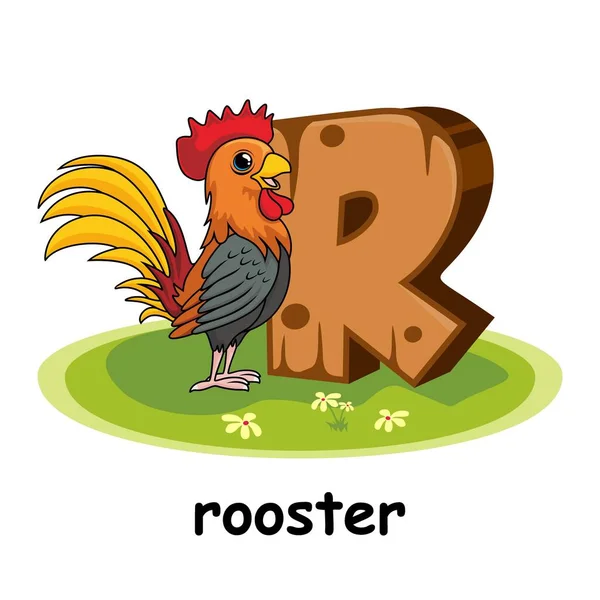 Ilustración de gallo animales dibujos animados para niños Imágenes ...