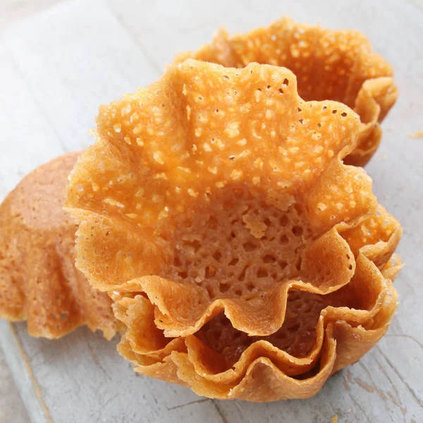 Brandy snaps baskets Stock Photo by ©neillangan 48437095