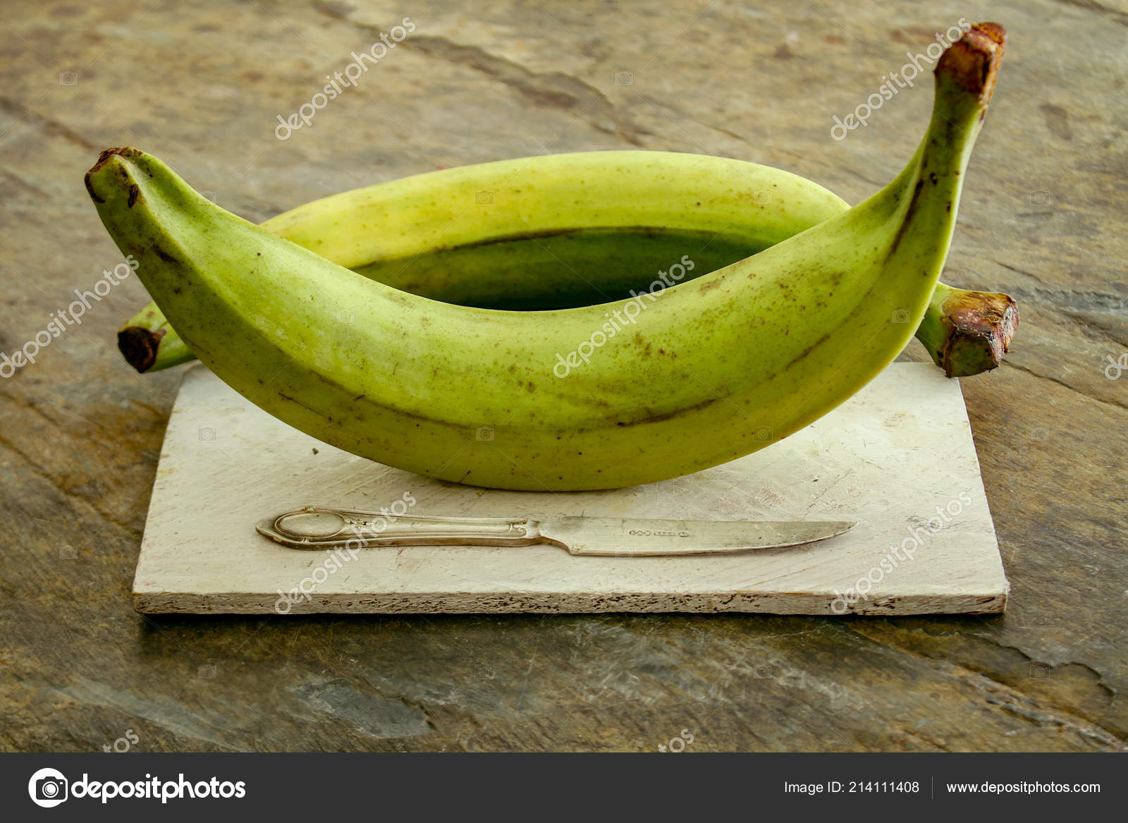 Preparing Plantain Fruit Table Stock Photo by ©neillangan 214111408