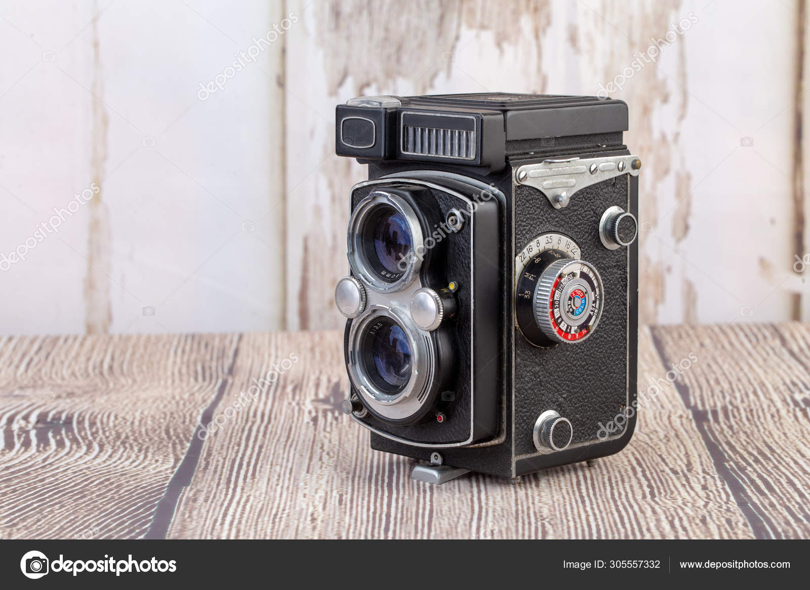 Camera Vintage Old School Retro Gear Photography — Stock Photo ...