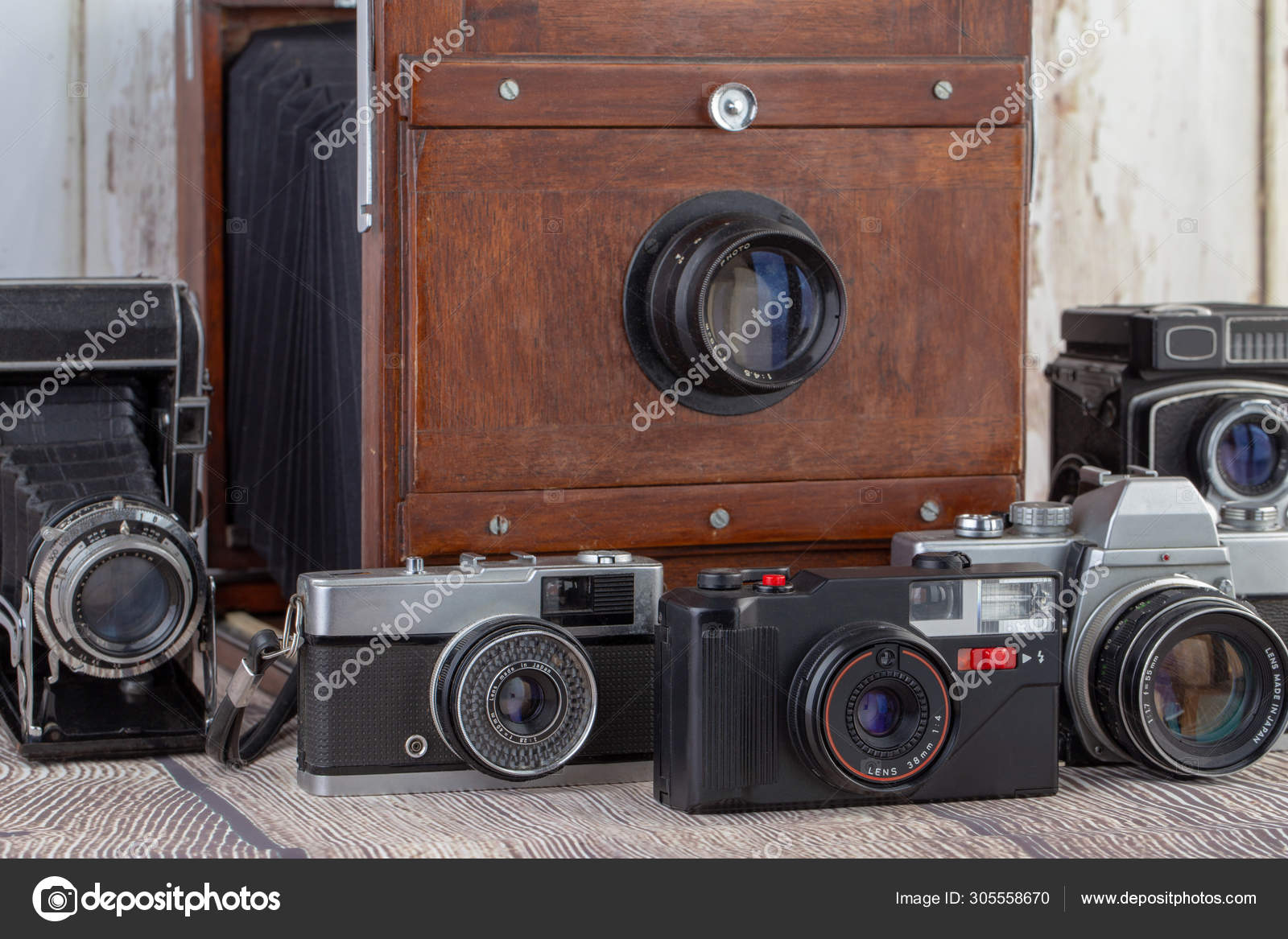 Camera Vintage Old School Retro Gear Photography Stock Photo by ...