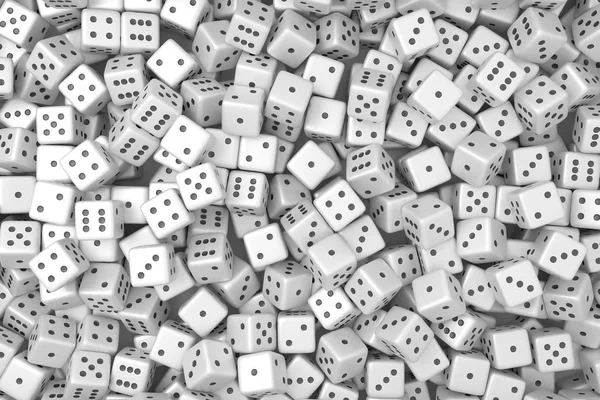 Dice background. 3d rendering. - Stock Image - Everypixel