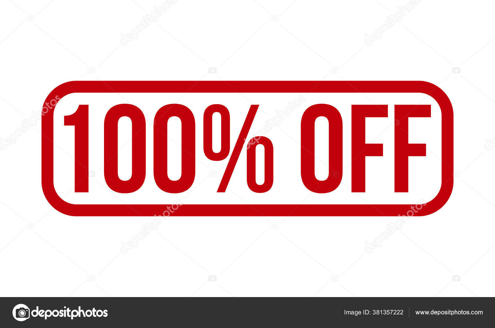 100 Rubber Stamp Red 100 Rubber Grunge Stamp Seal Vector — Stock Vector ...