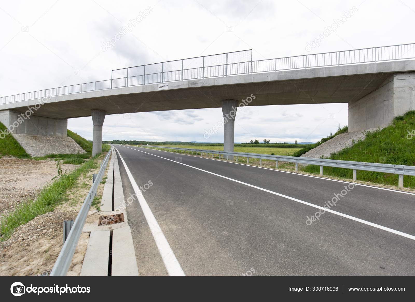 New Recently Built Highway Brcko District Bosnia Herzegovina Road Built ...