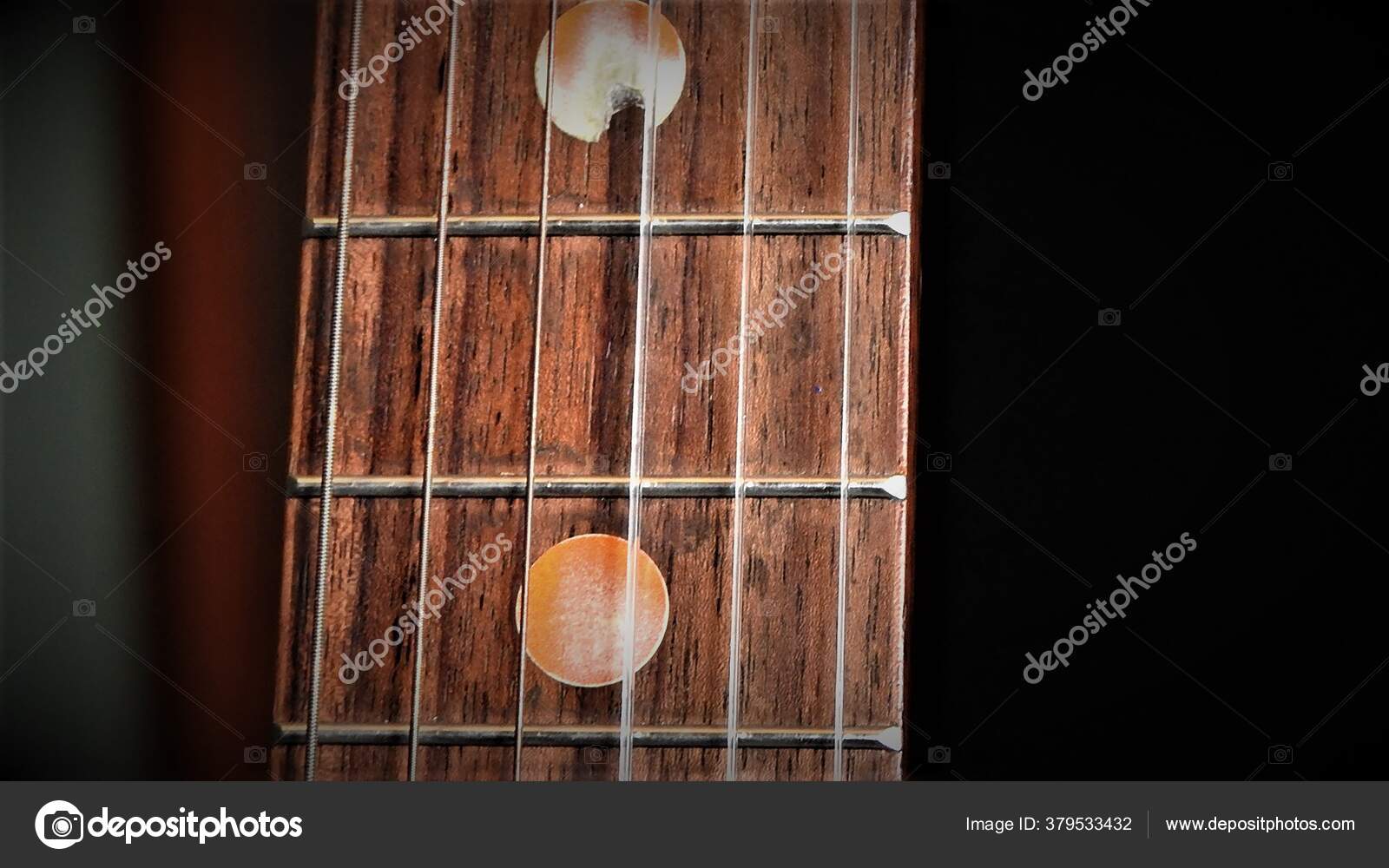 Closeup Shot Strings Standard Acoustic Guitar — Stock Photo © Wirestock ...
