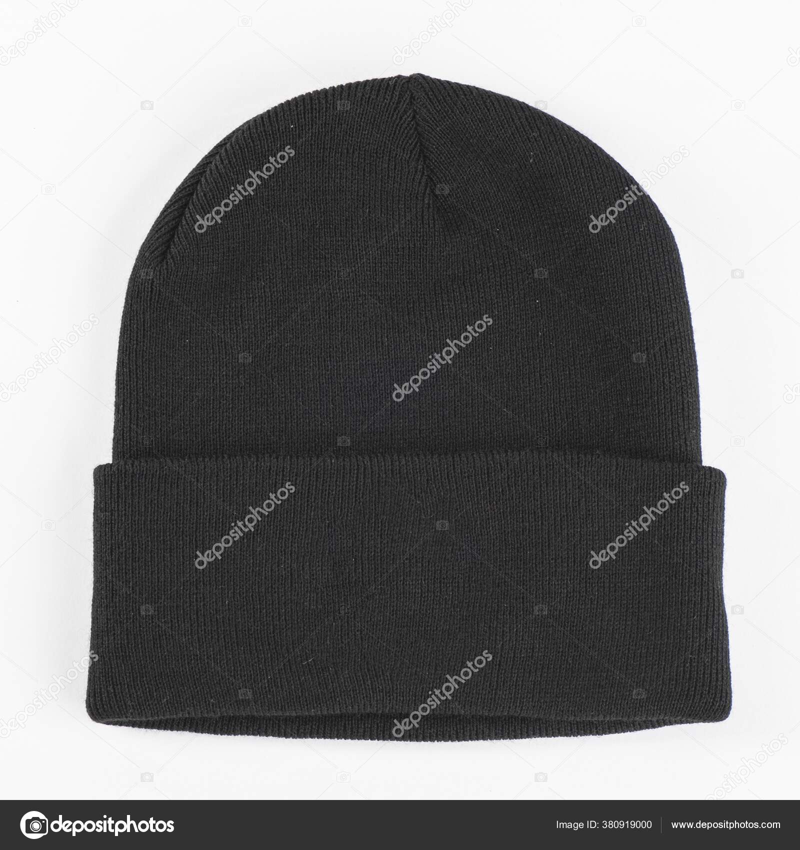 Black Winter Hat Isolated White Background — Stock Photo © Wirestock ...