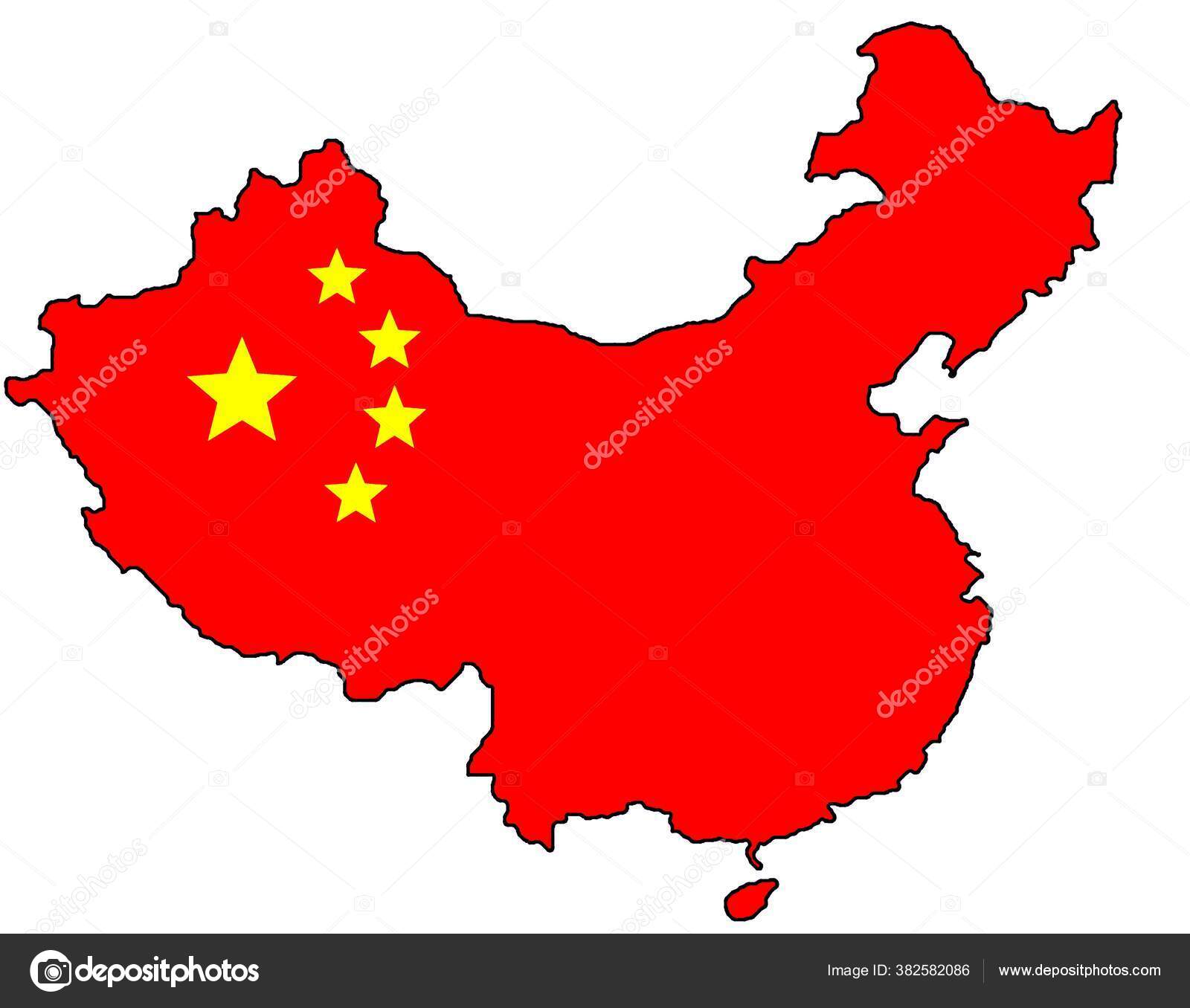 China Flag Map China Flag Map Wallpaper | WallpapersOK