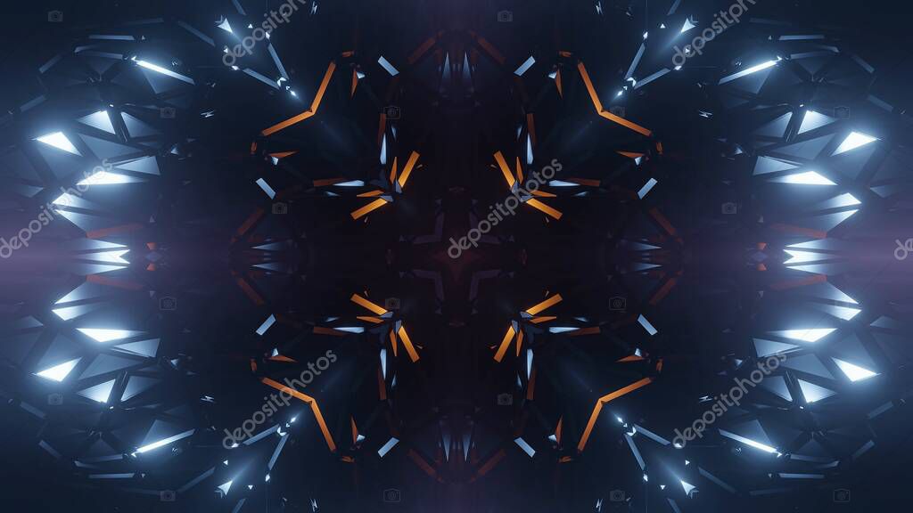 Una ilustraci n 3D de formas geom tricas 2024