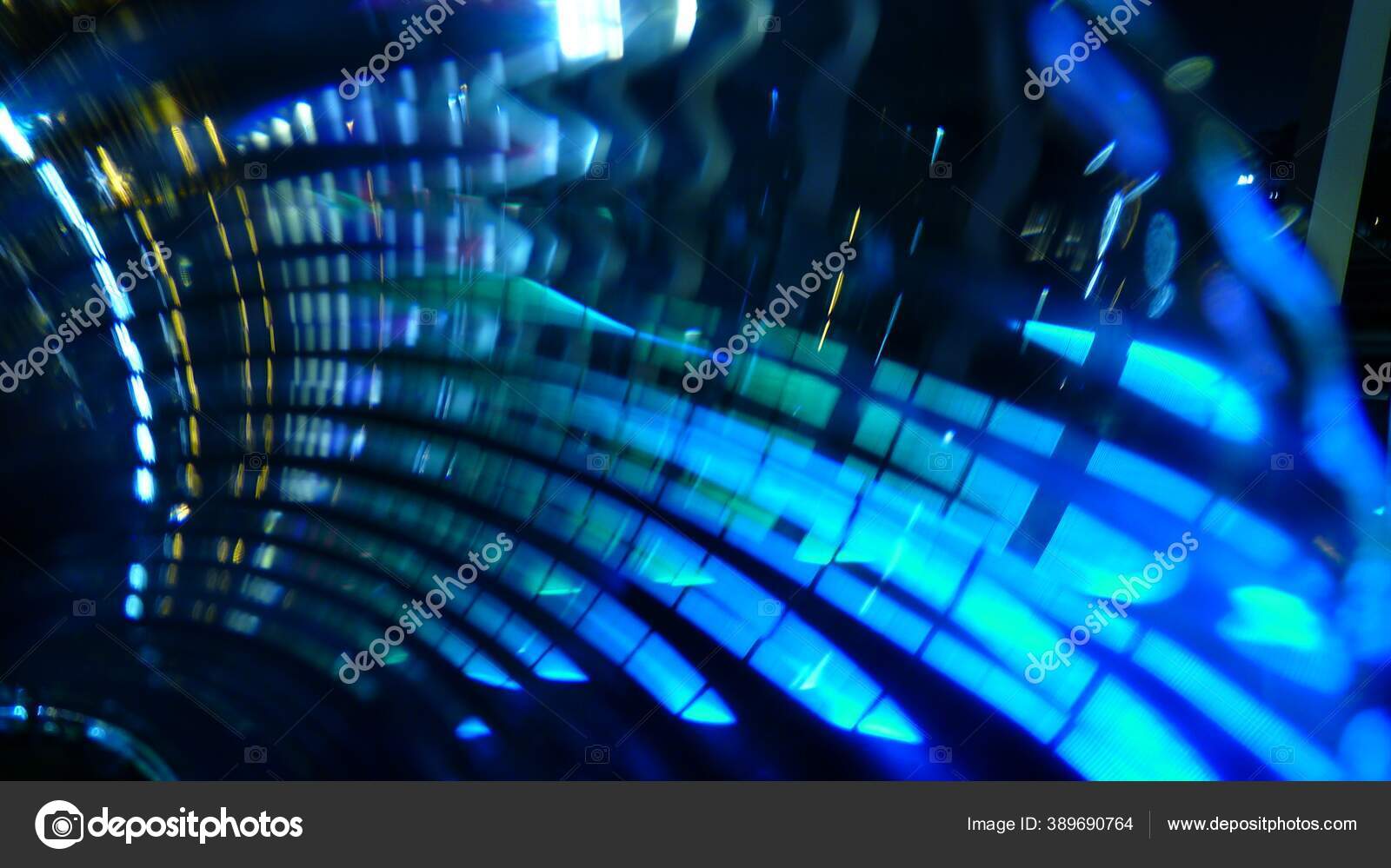 Horizontal Shot Real Unique Staggered Refracted Light Layers Black ...