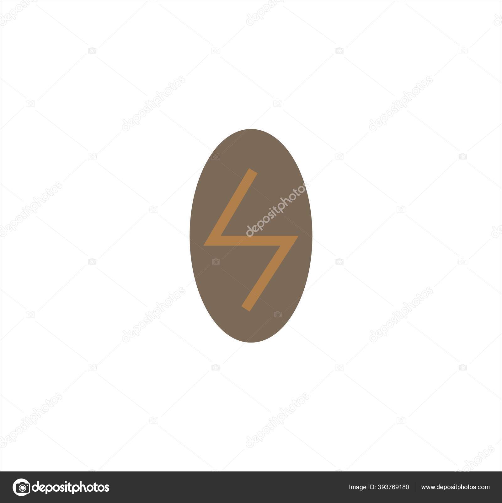 Illustration Sowulo Viking Rune Symbol Web Mobile Design Isolated White ...