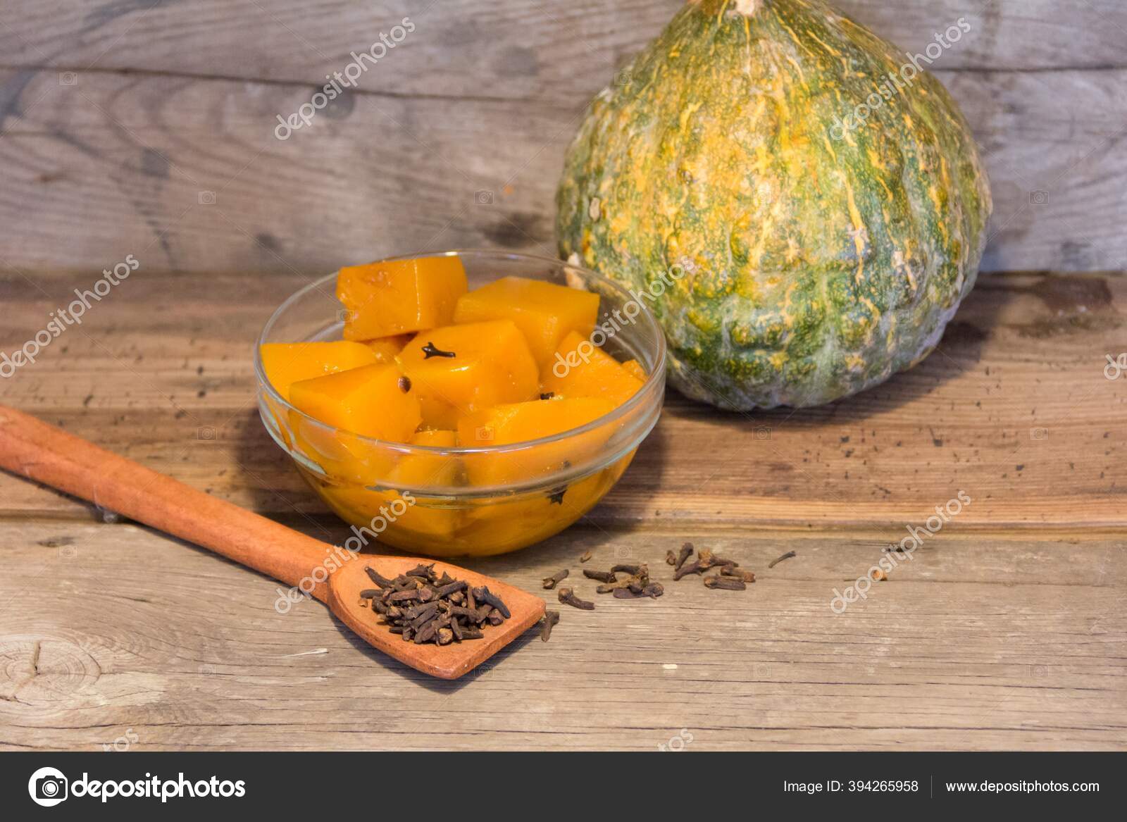 Squash Syrup Cloves Traditional Dessert Argentine Gastronomy Stock ...