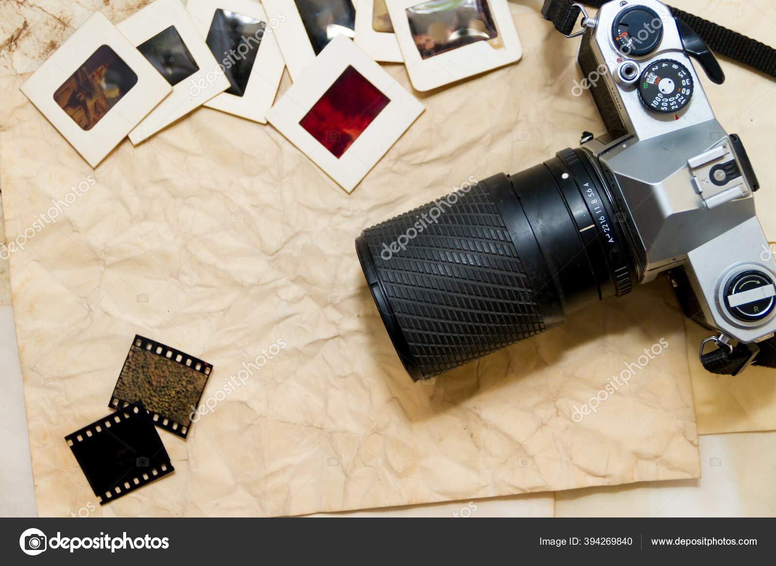 Top View Old Camera Negatives Slides Photography — Stock Editorial ...