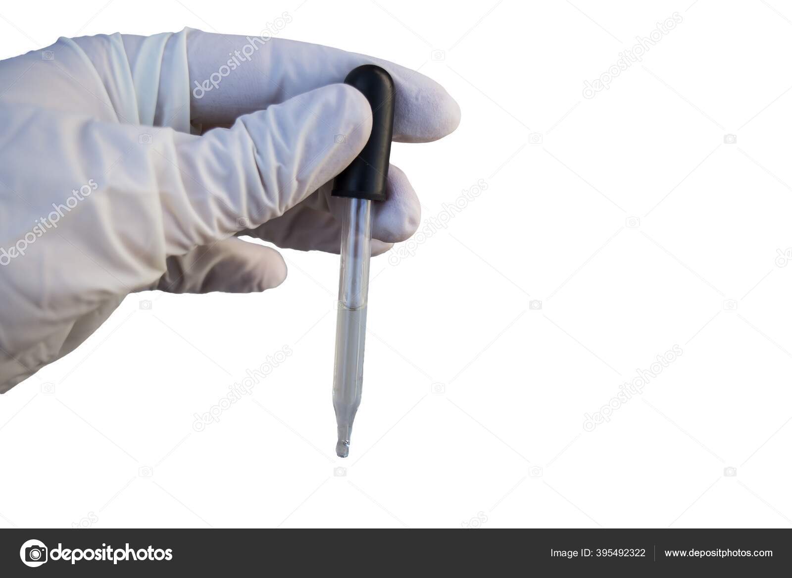 Doctor Hand Holding Pipette White Background — Stock Photo © Wirestock ...