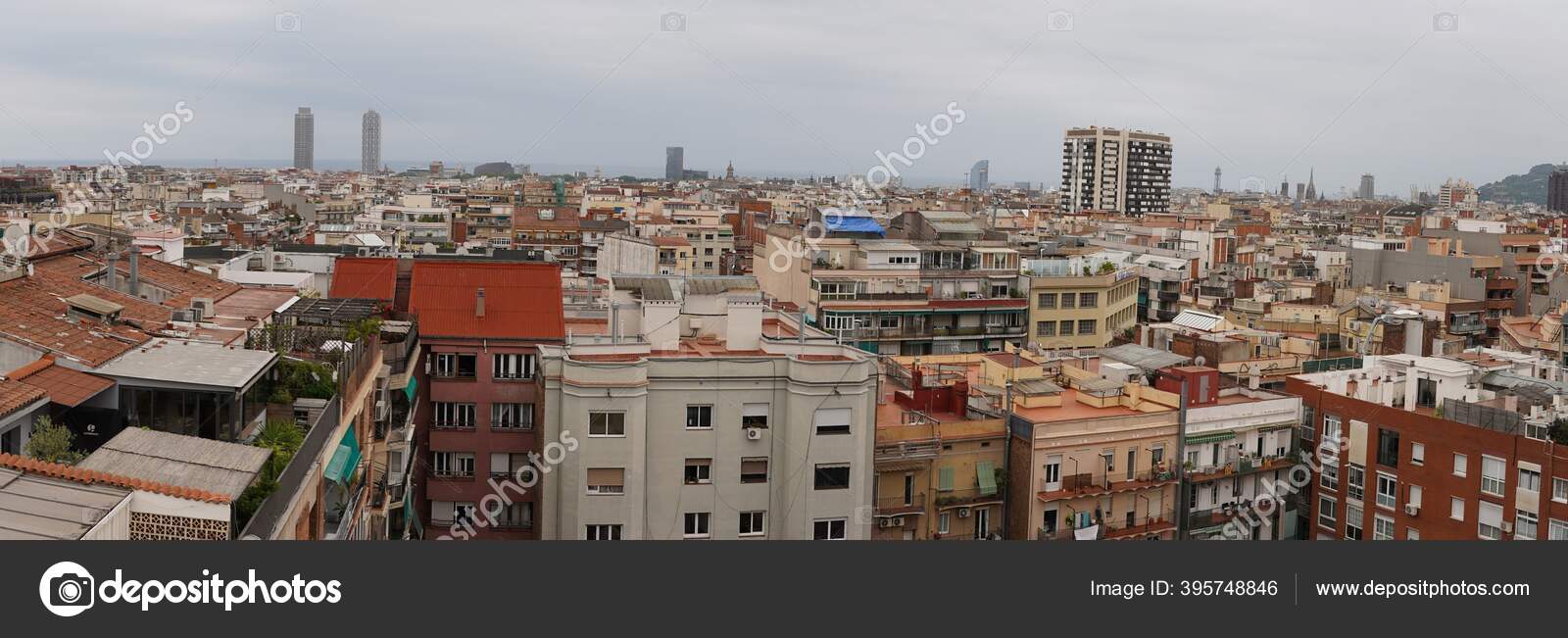 View Buildings Barcelona Architecture Spain Europe Stock Photo by ...